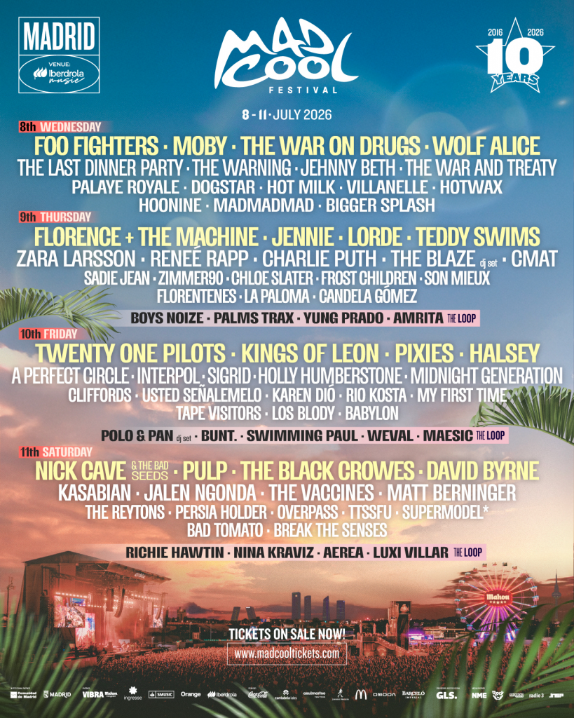 Mad Cool Festival 2026 celebra su décimo aniversario con Foo Fighters ...